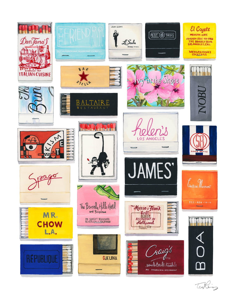 Los Angeles Matchbook Collection – My Father's Daughter Designs